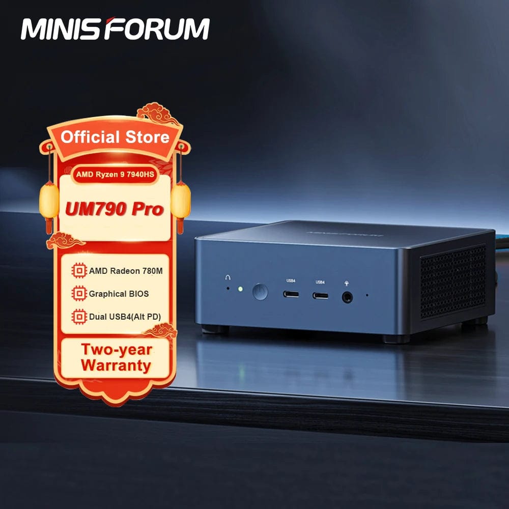 Novo MINISFORUM UM790 Pro mini računalo s AMD Ryzen 9 7940HS procesorom ...