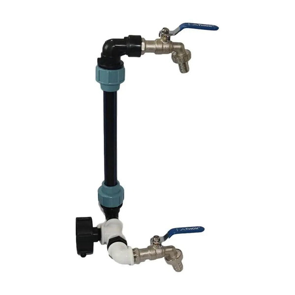 IBC Gooseneck 3/4 Inch IBC Tank Adaptor with Outlet Valve 3/4 Inch Goo ...