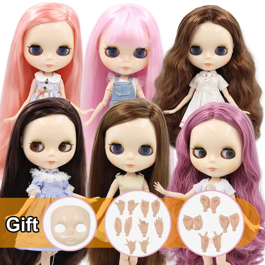 ICY DBS Blyth doll 1/6 BJD Customized nude joint body with white skin,