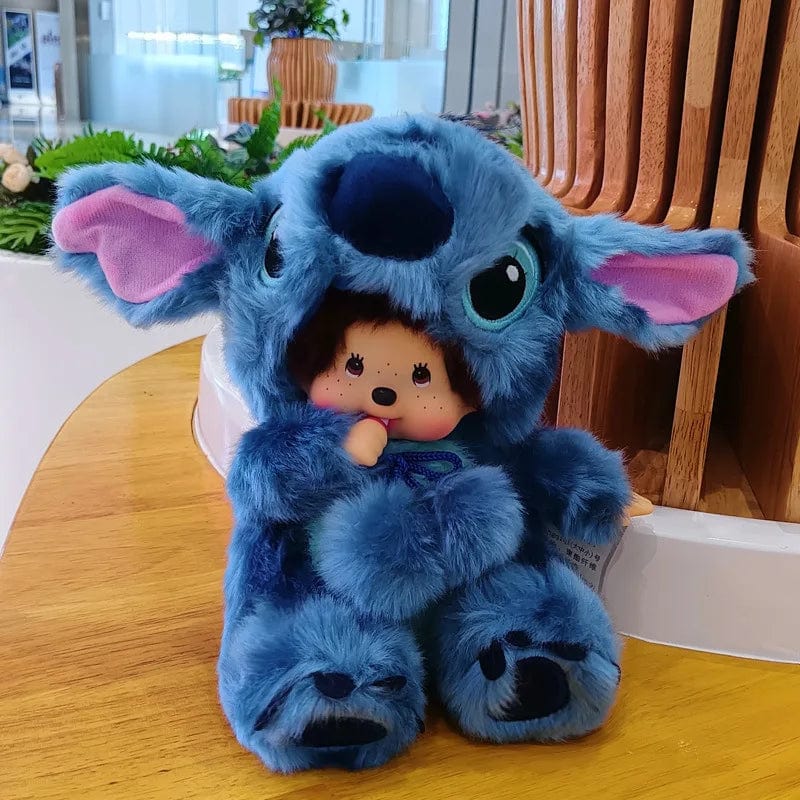 Disney 20cm Linabell Transform Stitch Rabbit Totoro Kiki Plush Toy Kaw