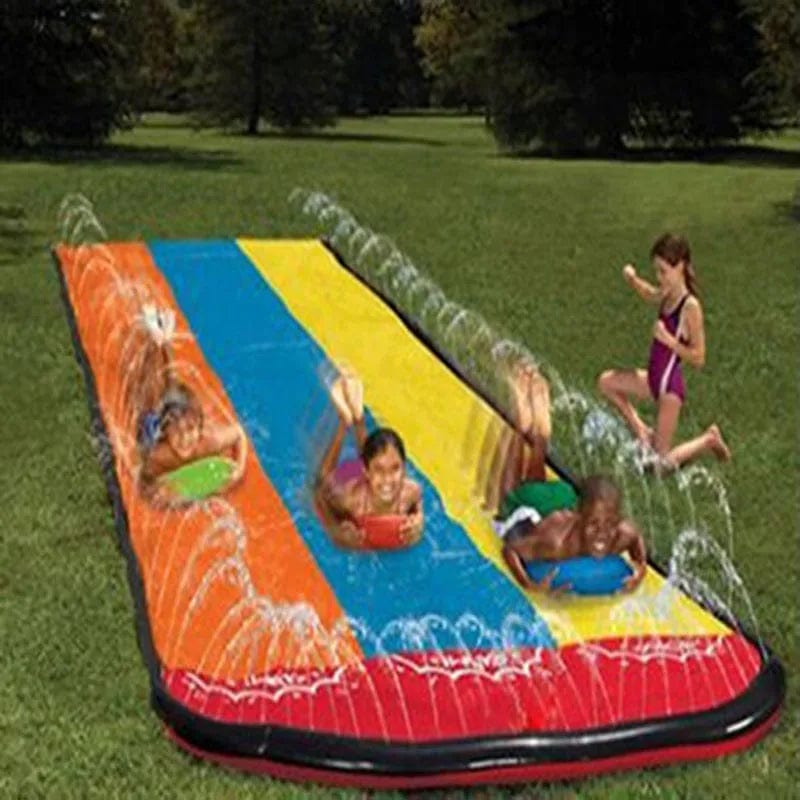 Summer Kids Inflatable Water Slide Outdoor Backyard Parent-child Water