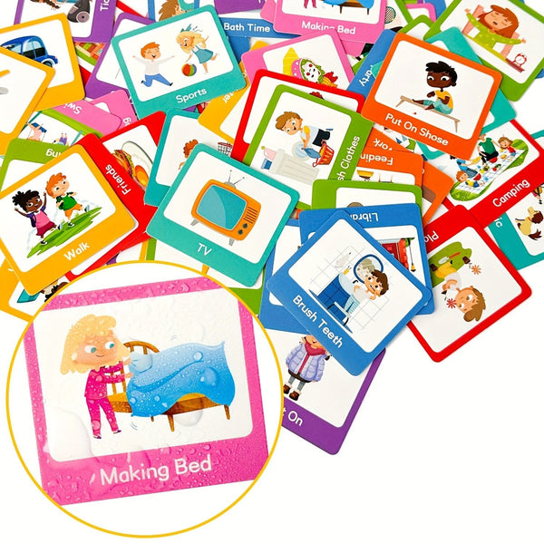 60pcs Visual Schedule Cards, Daily Routine Cards for Home Day Night Ro ...