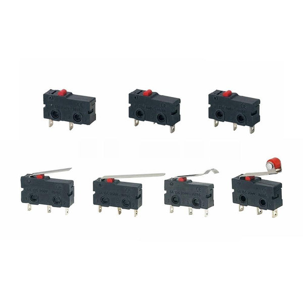 5Pcs Mini Micro Limit Switch NO NC 3 Pins PCB Terminals SPDT 5A 125V 2 ...