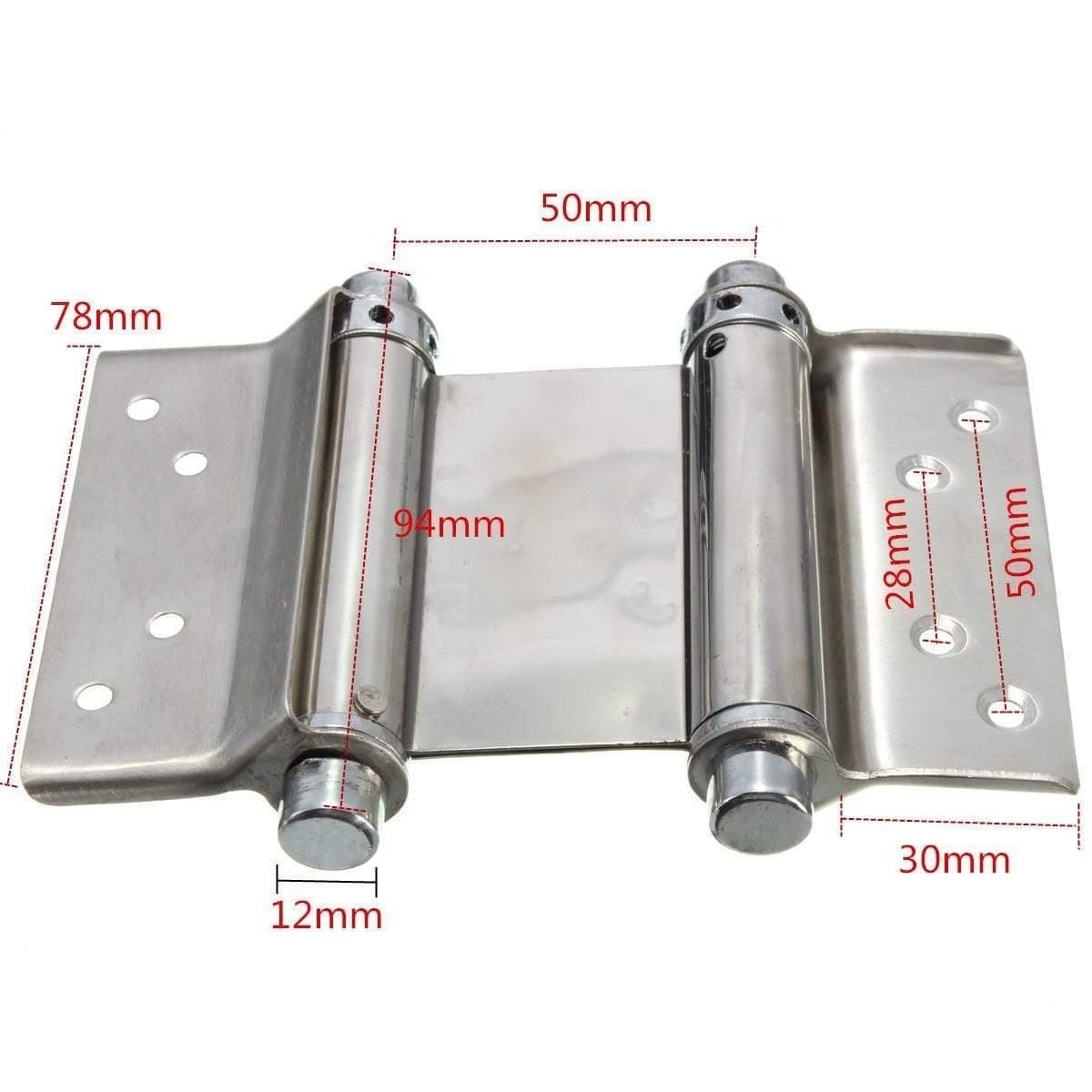 2Pcs 3 Inch Double Action Spring Hinge Saloon Cafe Door Swing Door Sta ...