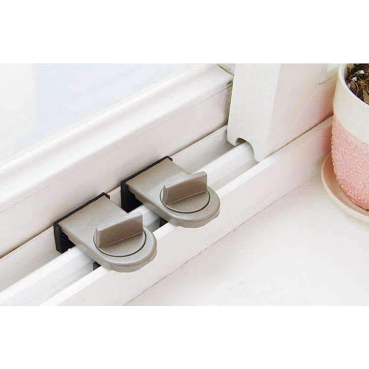 2pcs sliding doors and windows limiter plastic steel rotary switch lock ...