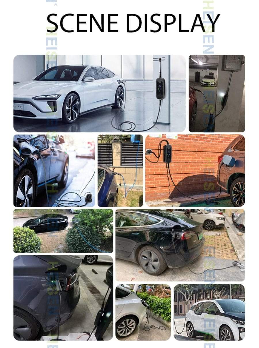 HEISEN 16A adjustable Type 2 Setable EU Electric Car Iec 62196 EV Char ...