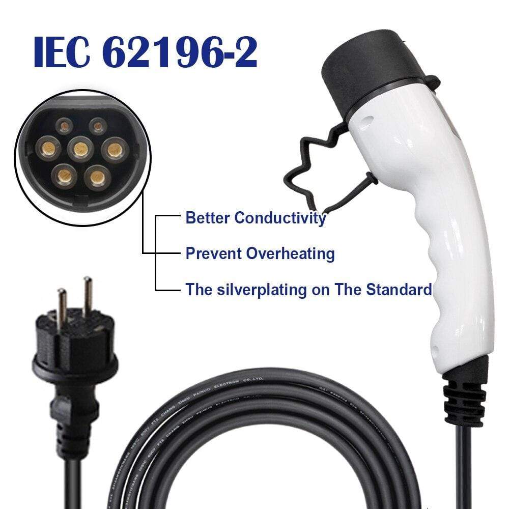 HEISEN 16A adjustable Type 2 Setable EU Electric Car Iec 62196 EV Char ...