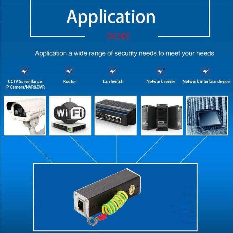 LAN & IP CCTV Security Camera Network RJ45 Surge Protector Protection ...