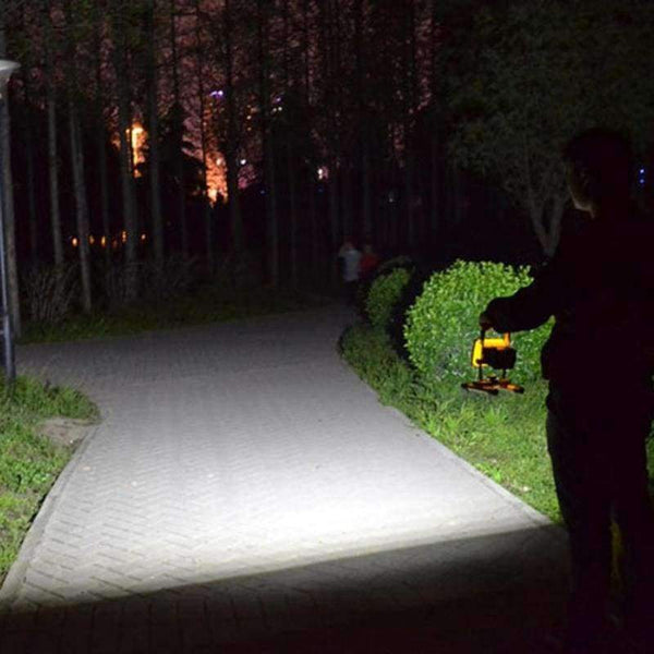 Rechargeable Floodlight 50W 36 LED Lamp Portable 2400LM Spotlight Flood ...