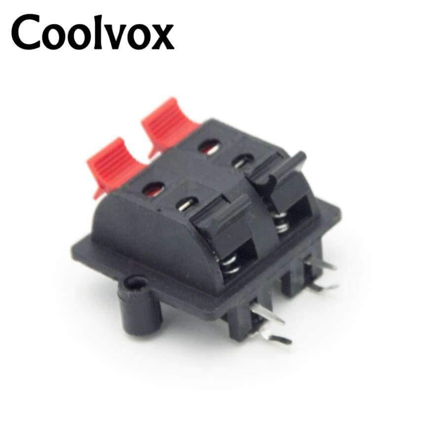Row 4 Position Cable Square Speaker clip Push Type Speaker Terminals ...