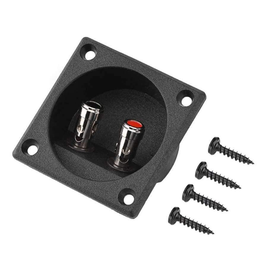 Speakers Terminal Box Push Spring Type 2 Binding Post Cable Connector ...