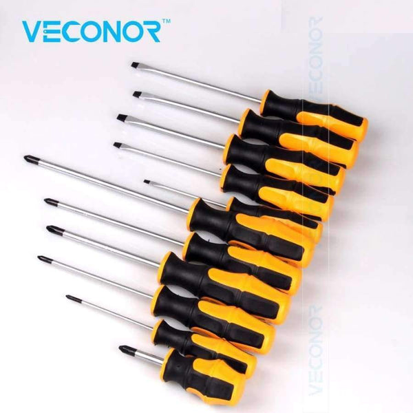 Veconor 11 pieces screwdriver set phillips cross head slot type ...